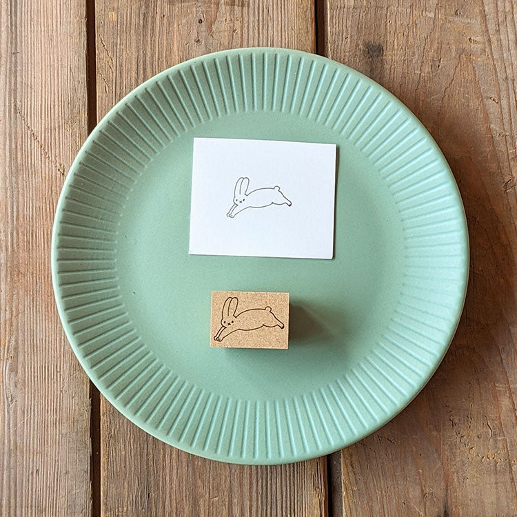 COTORI Cotori Kotorikotori Rubber Stamp flying Rabbit Rubber Stamp i-1 ...